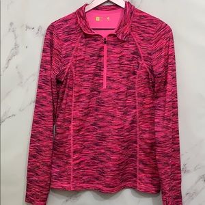 Xersion | Tops | Xersion Pink Heathered 4 Zip | Poshmark